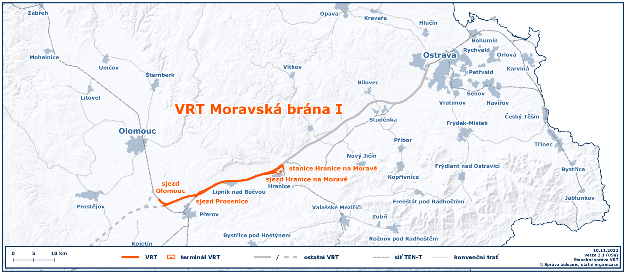 Vysokorychlostní trať na Přerovsku bude o dvanáct kilometrů delší ...